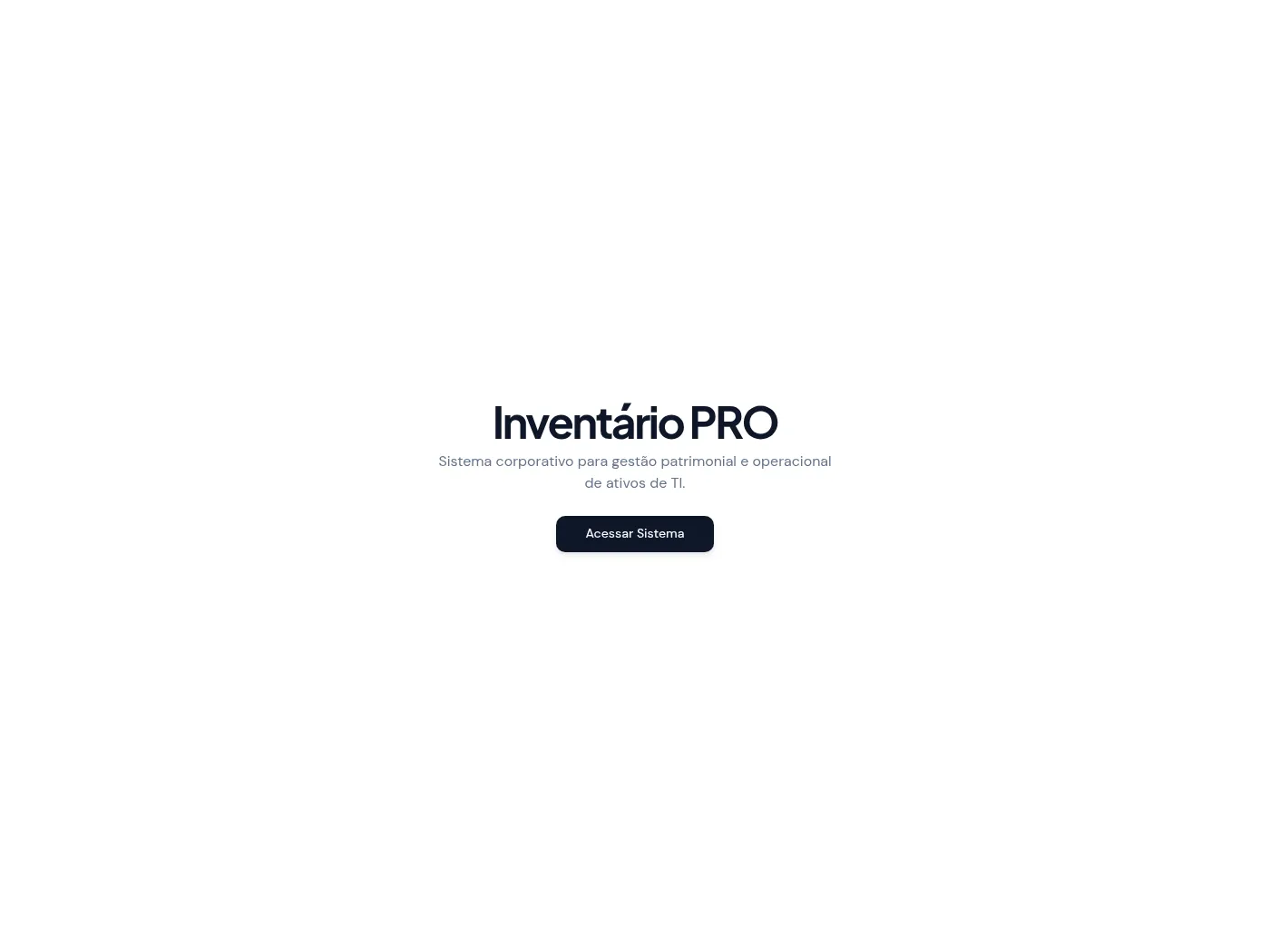 Inventário PRO Web
