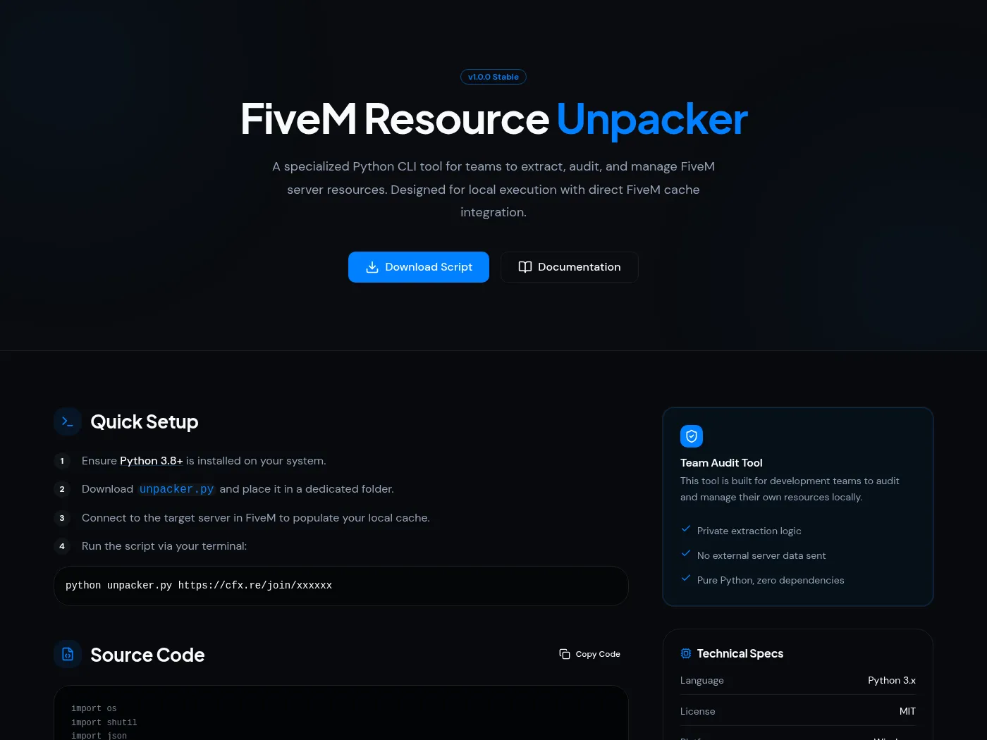 FiveM Resource Unpacker