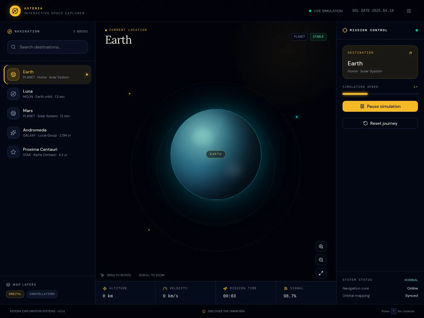 Space Explorer Web