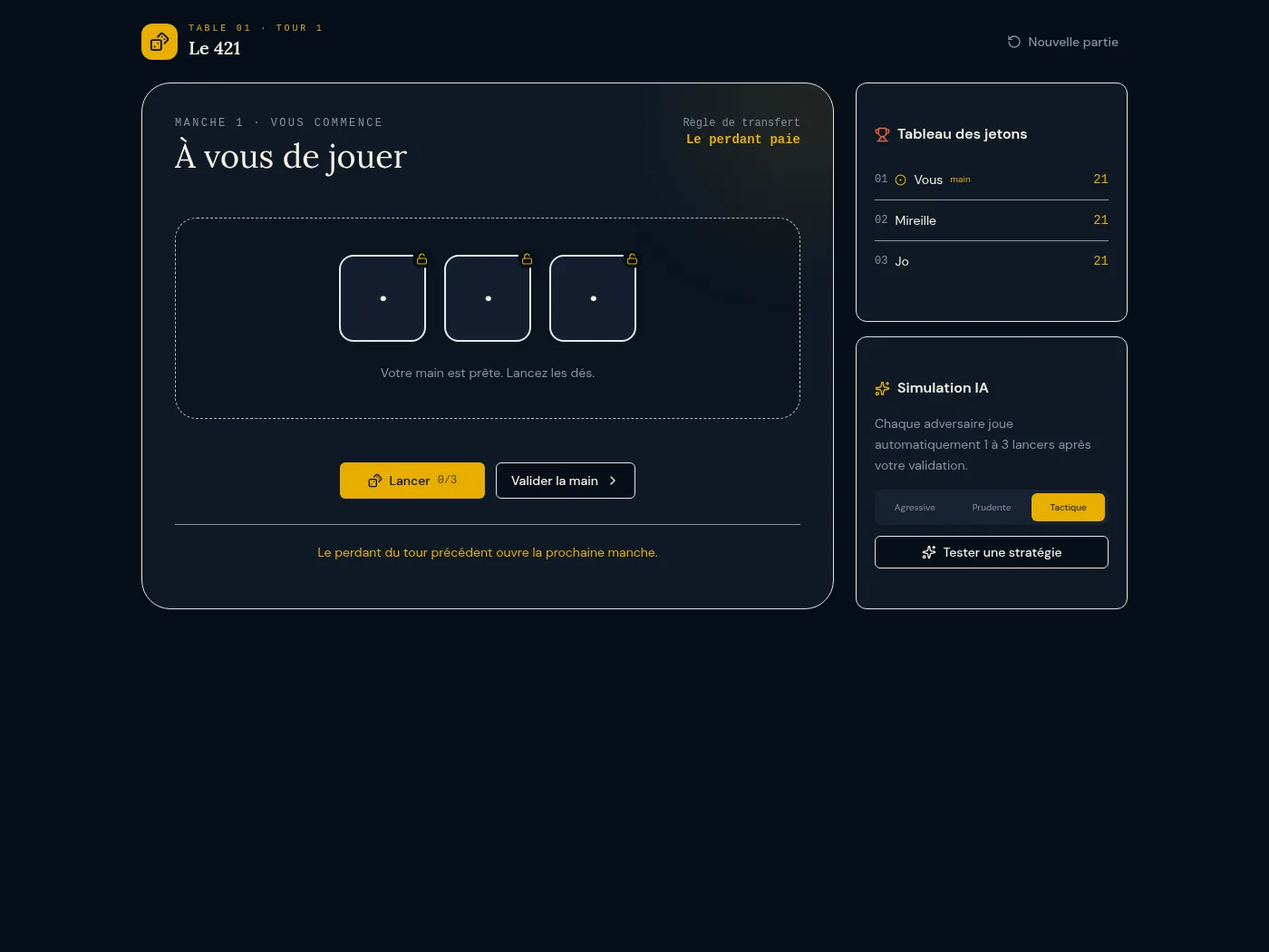 Dice Game Engine