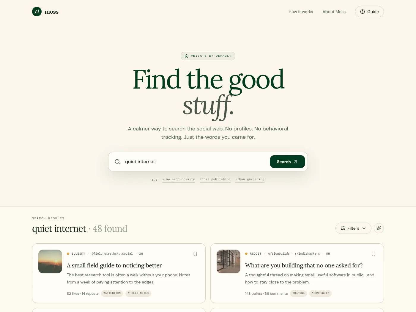 Private Social Search