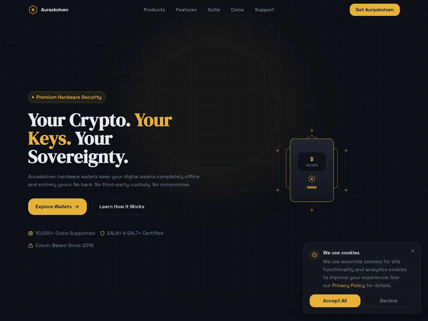 Auraskolven Crypto Wallet