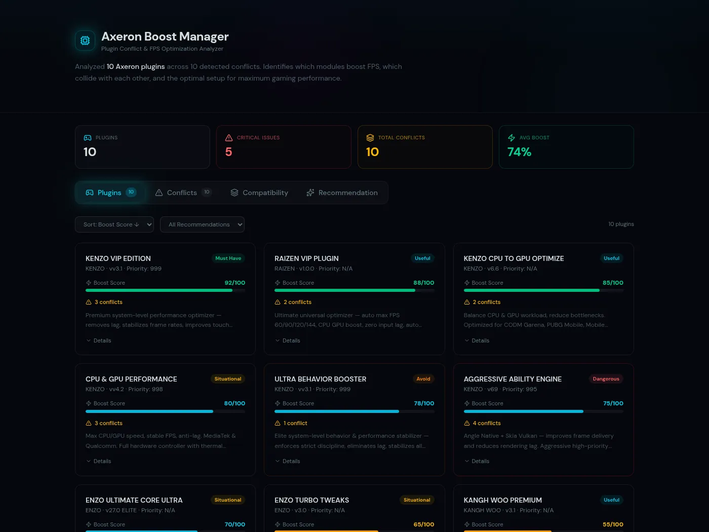 Axeron Boost Manager