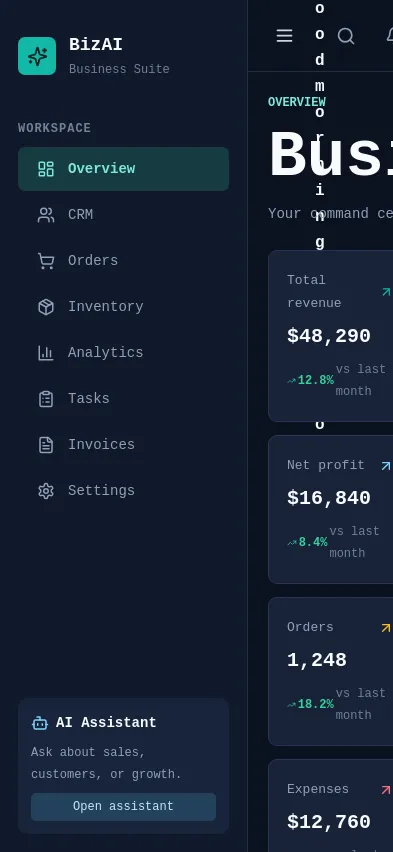 BizAI Mobile Suite