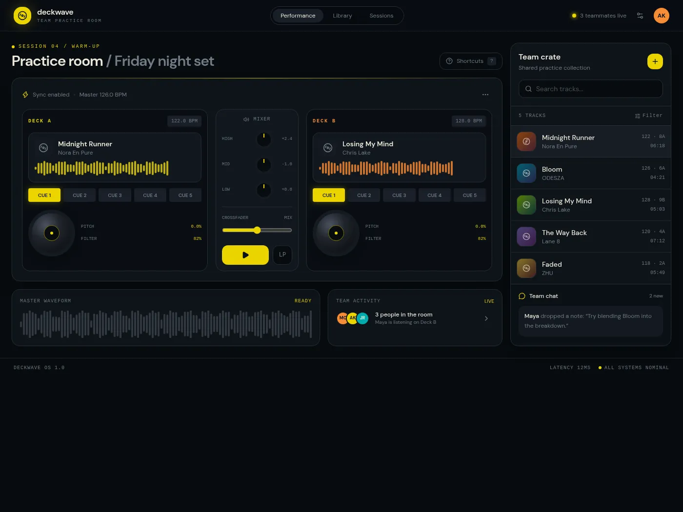 DeckWave DJ Simulator