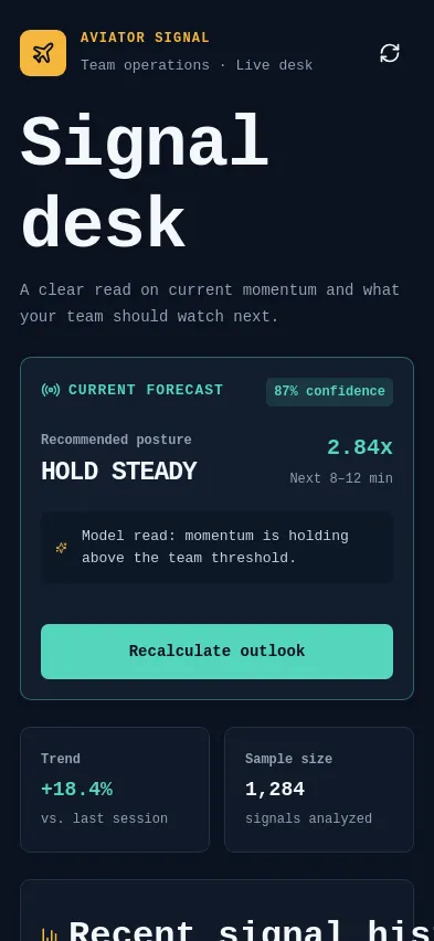 Aviator Signal Predictor