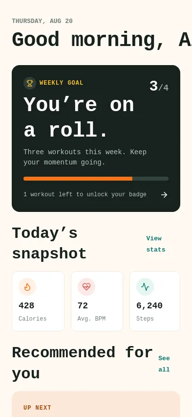 FitTrack Mobile