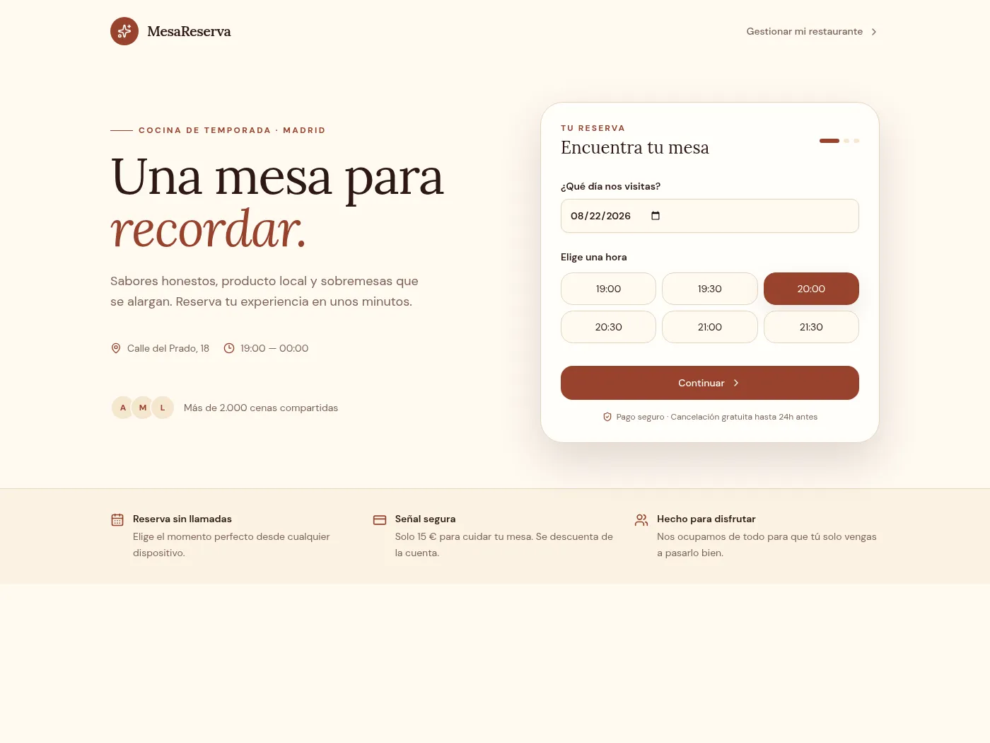 MesaReserva Pro