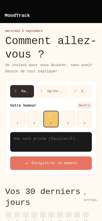MoodTrack Journal