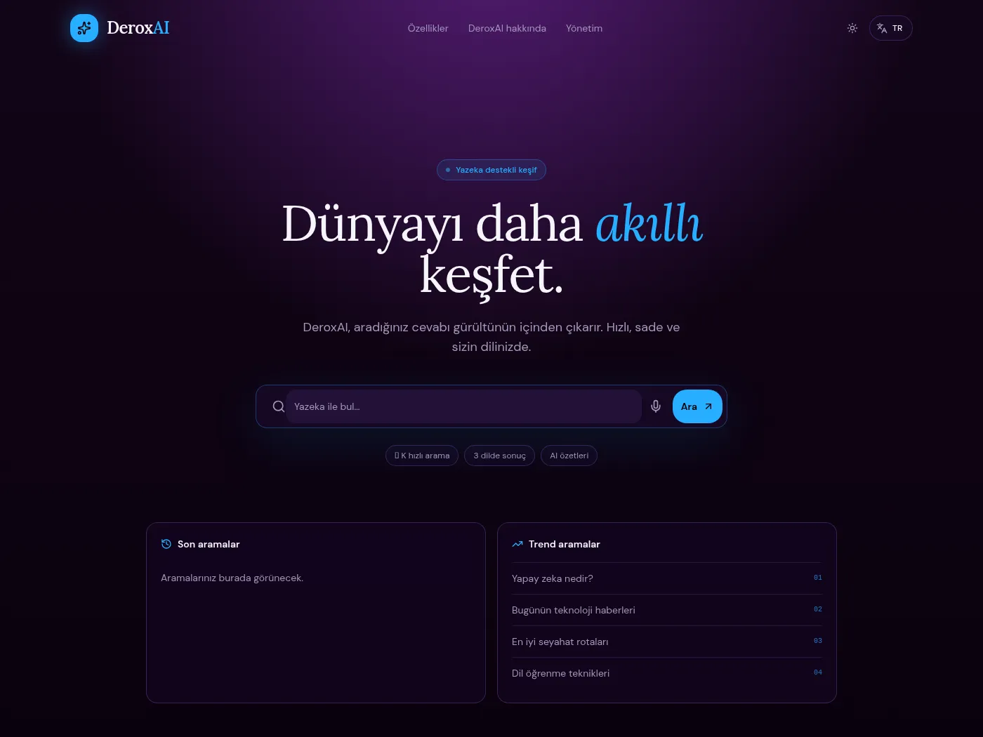 DeroxAI Search Portal