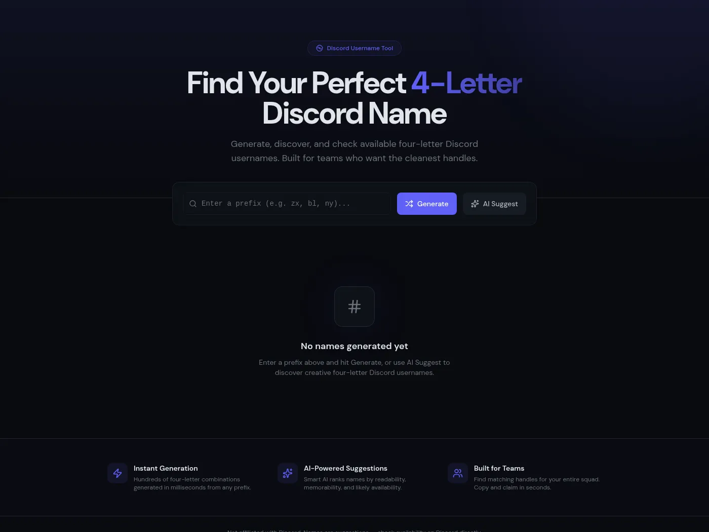 Discord Name Finder