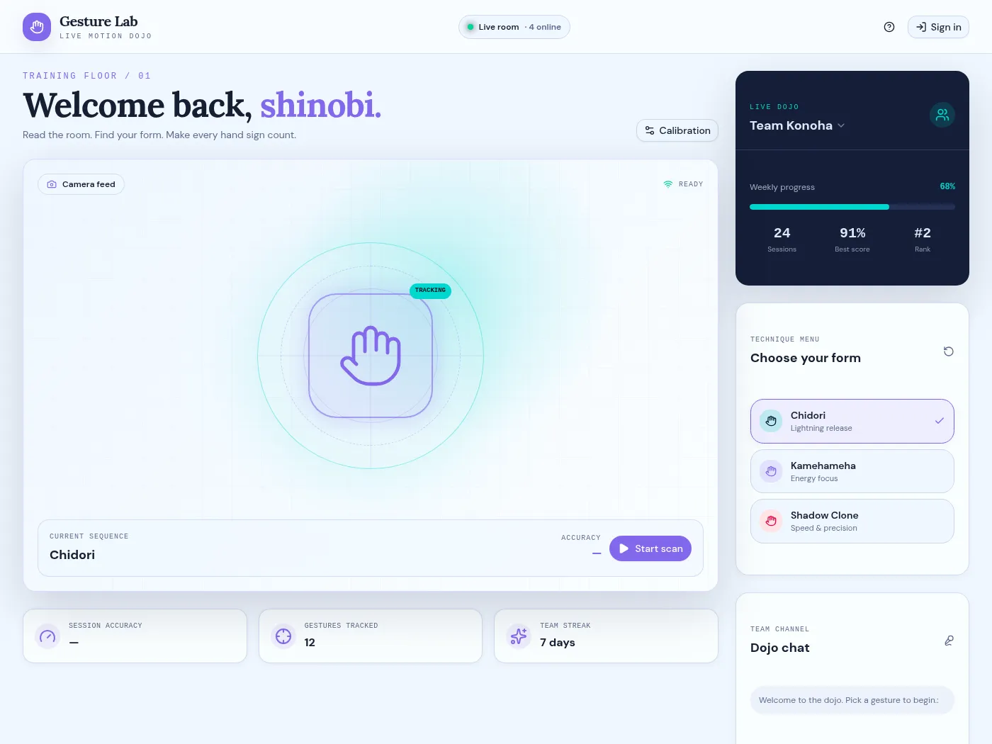 Anime Gesture Tracker