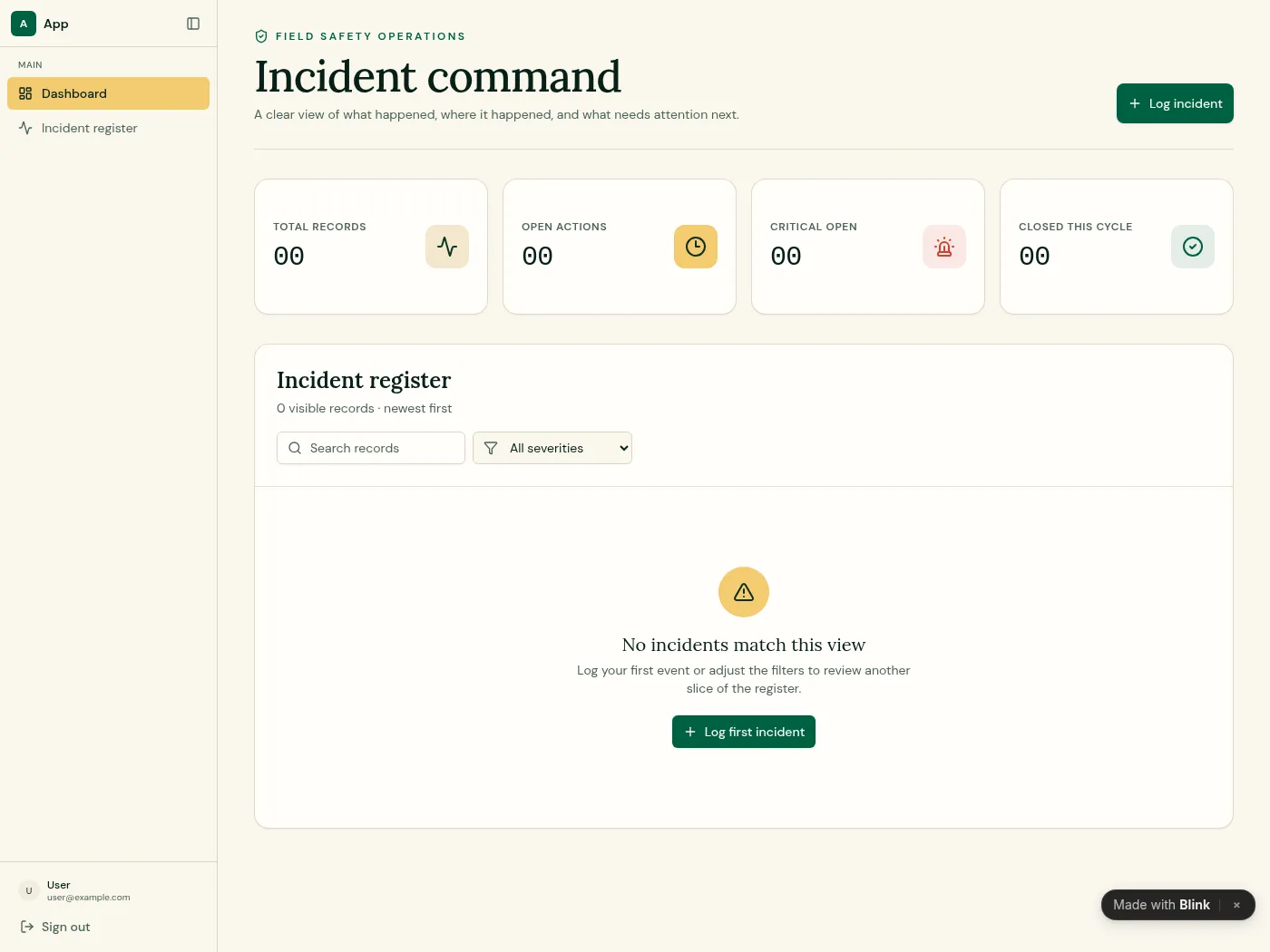 HSE Incident Tracker