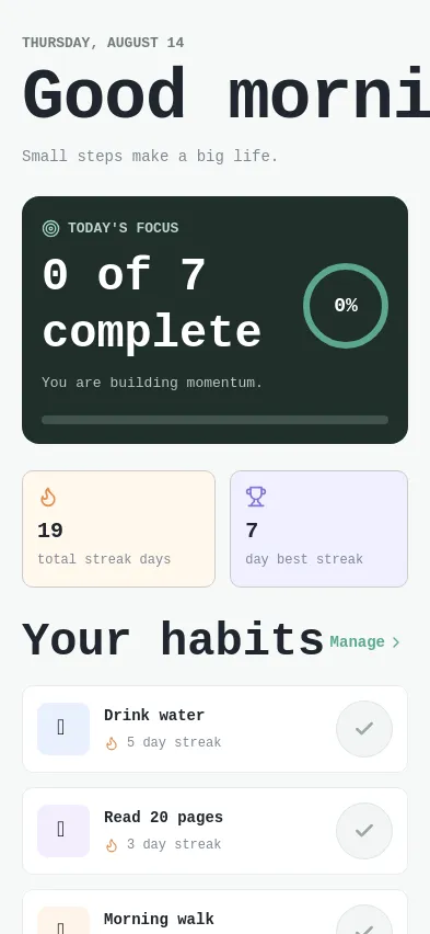 Perfect Habit Tracker