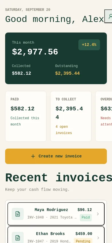 Windshield Invoice Pro