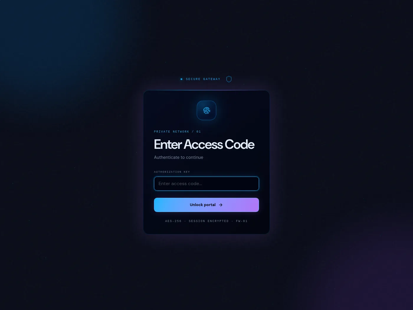 FrostWave Browser Portal