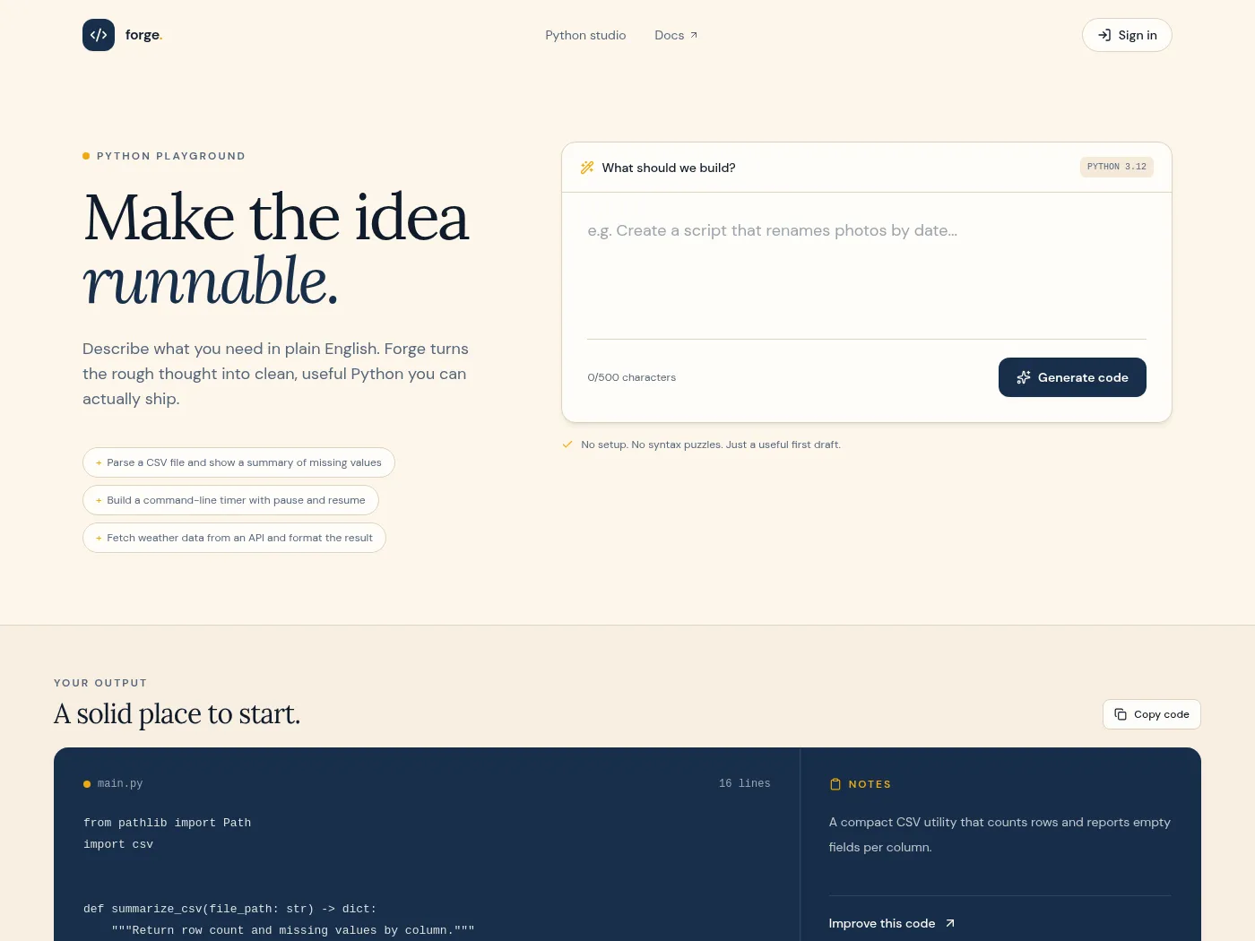 Code Generator