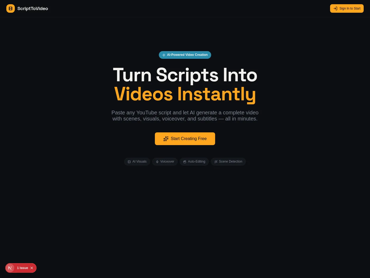 ScriptToVideo AI