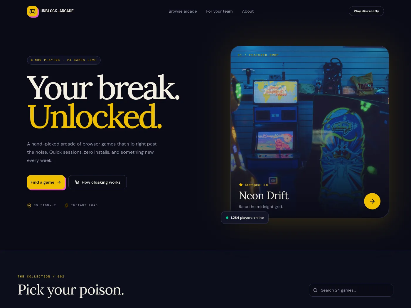 Unblock Arcade