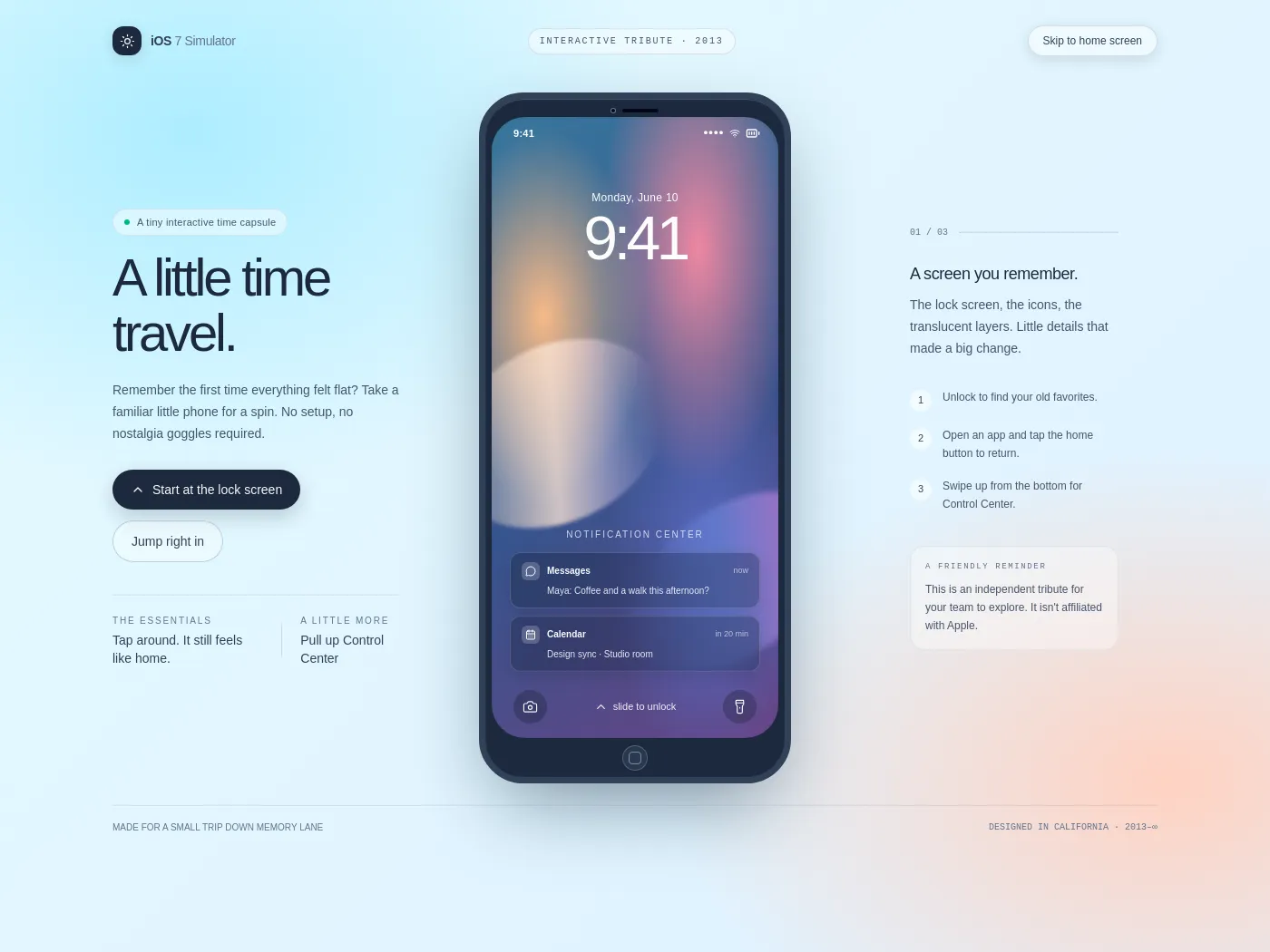 iOS 7 Web Simulator