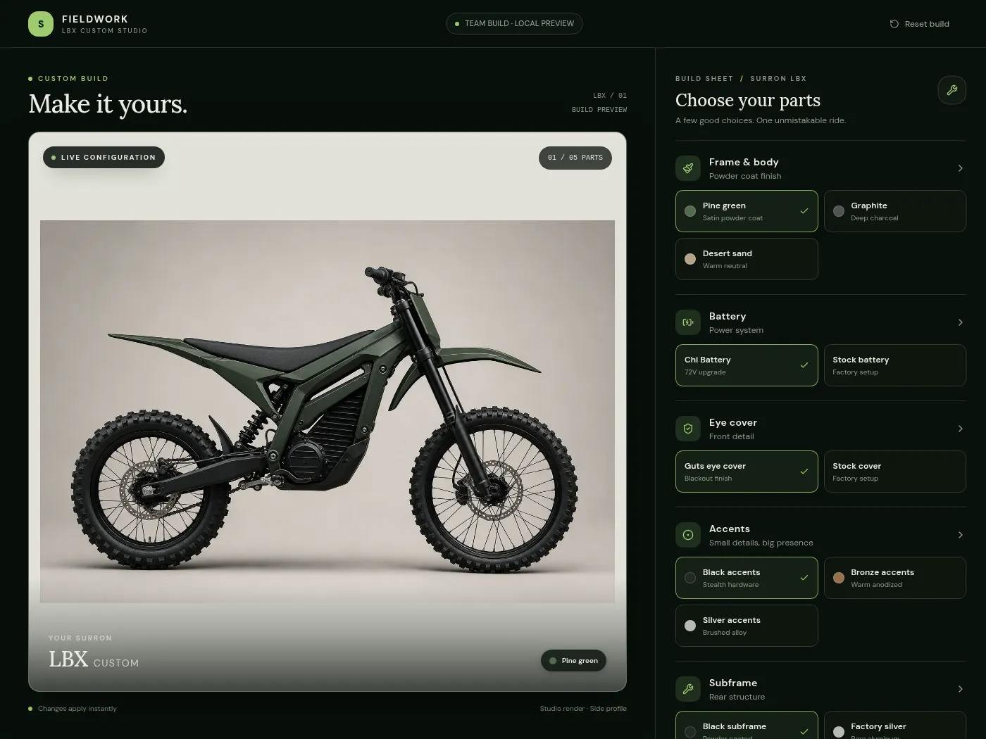 Surron Customizer Pro
