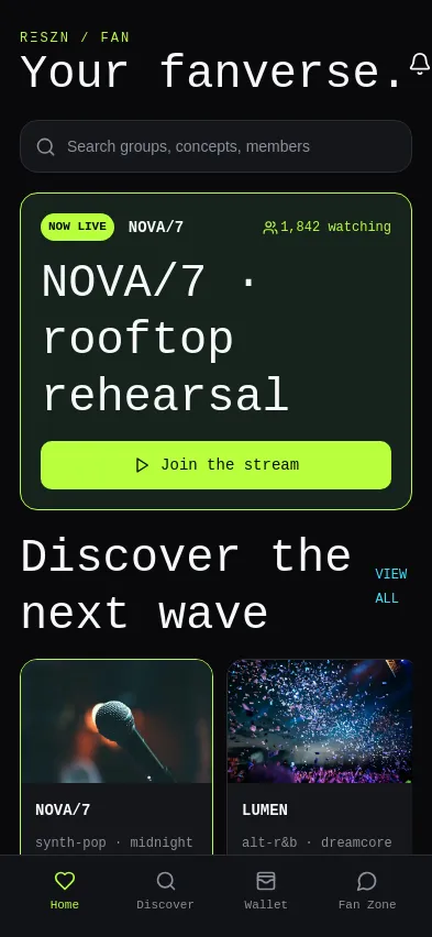 RΞSZN: Next-Gen Fanverse