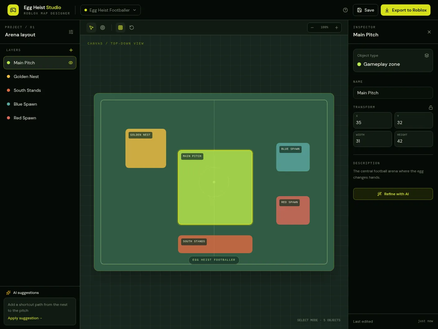 Map2Roblox AI Designer