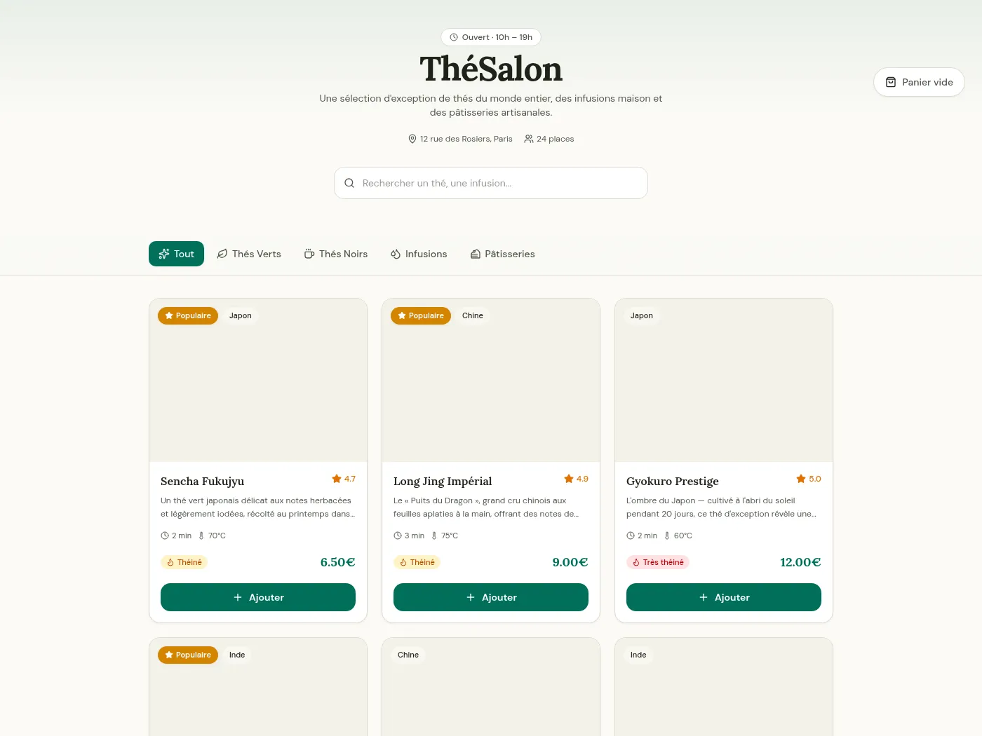 ThéSalon Manager