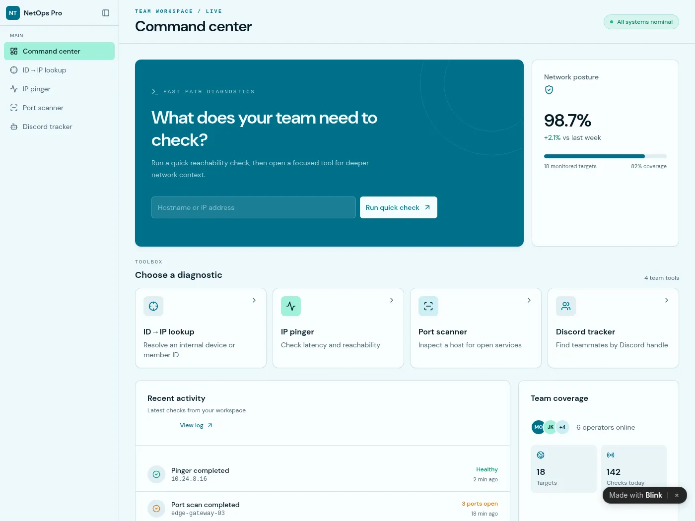 NetOps Dashboard Pro
