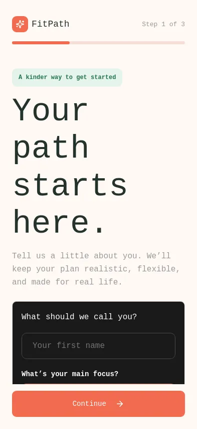 FitPath Wellness App
