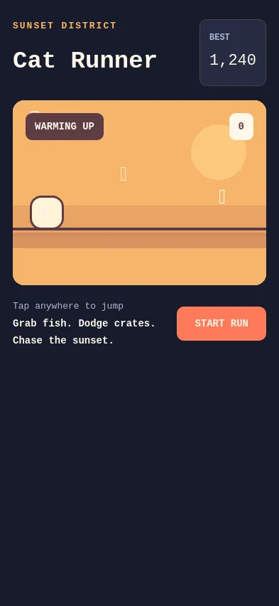 Cat Runner Adventure