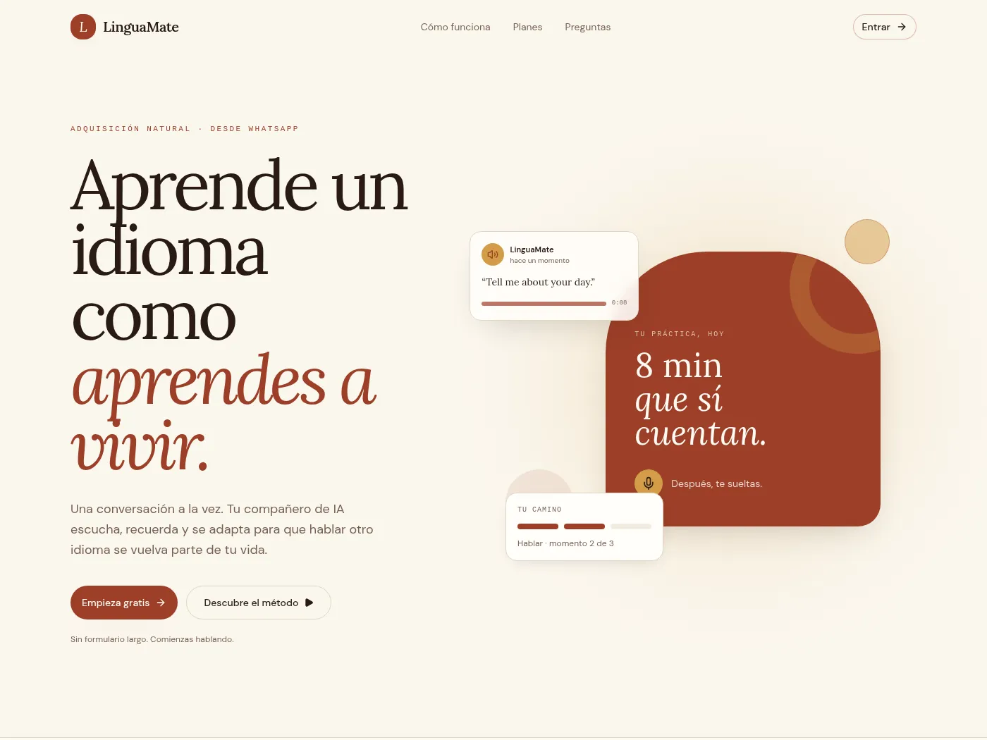 LinguaMate: Aprendizaje WhatsApp