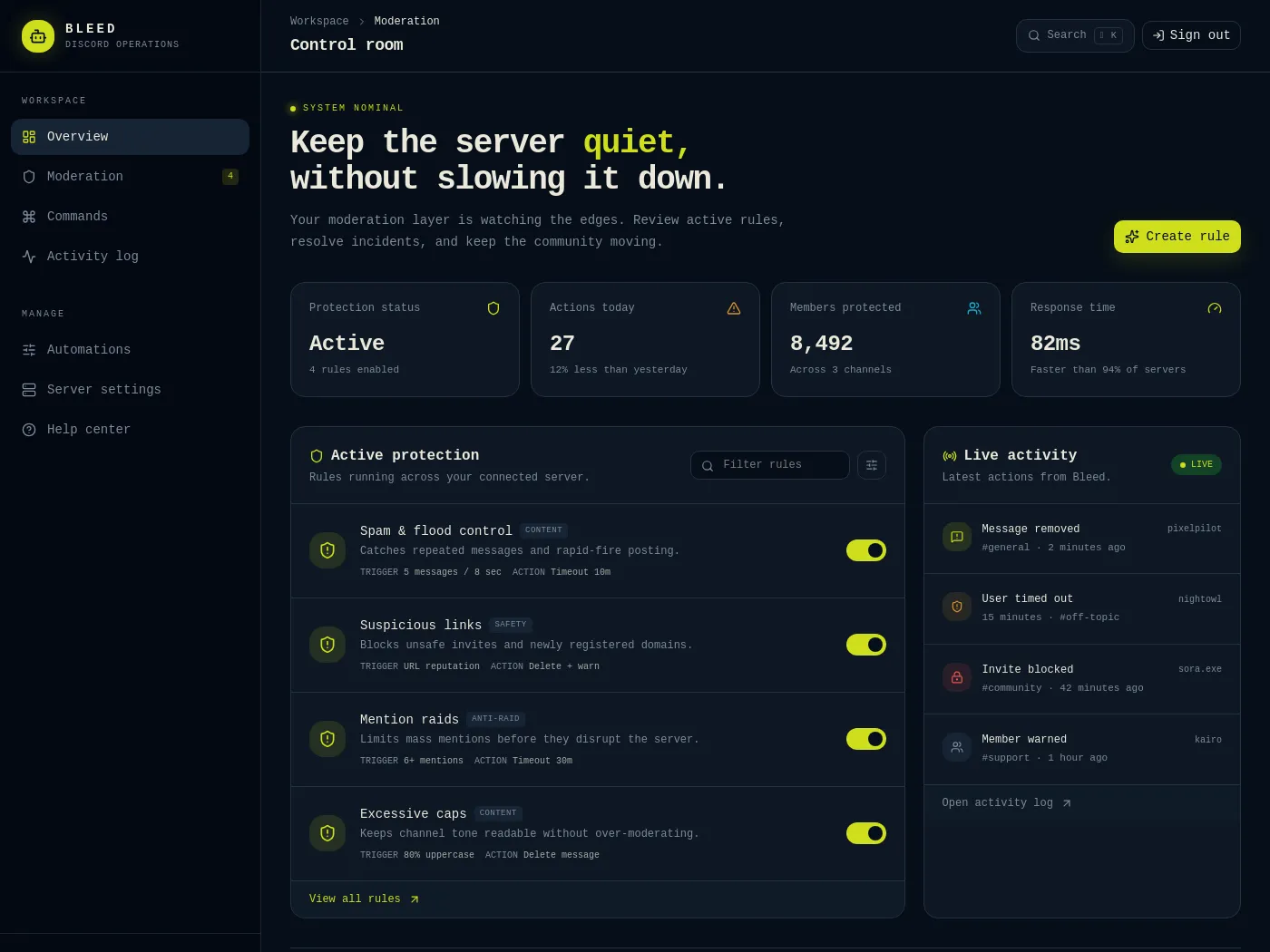 Bleed Discord Bot