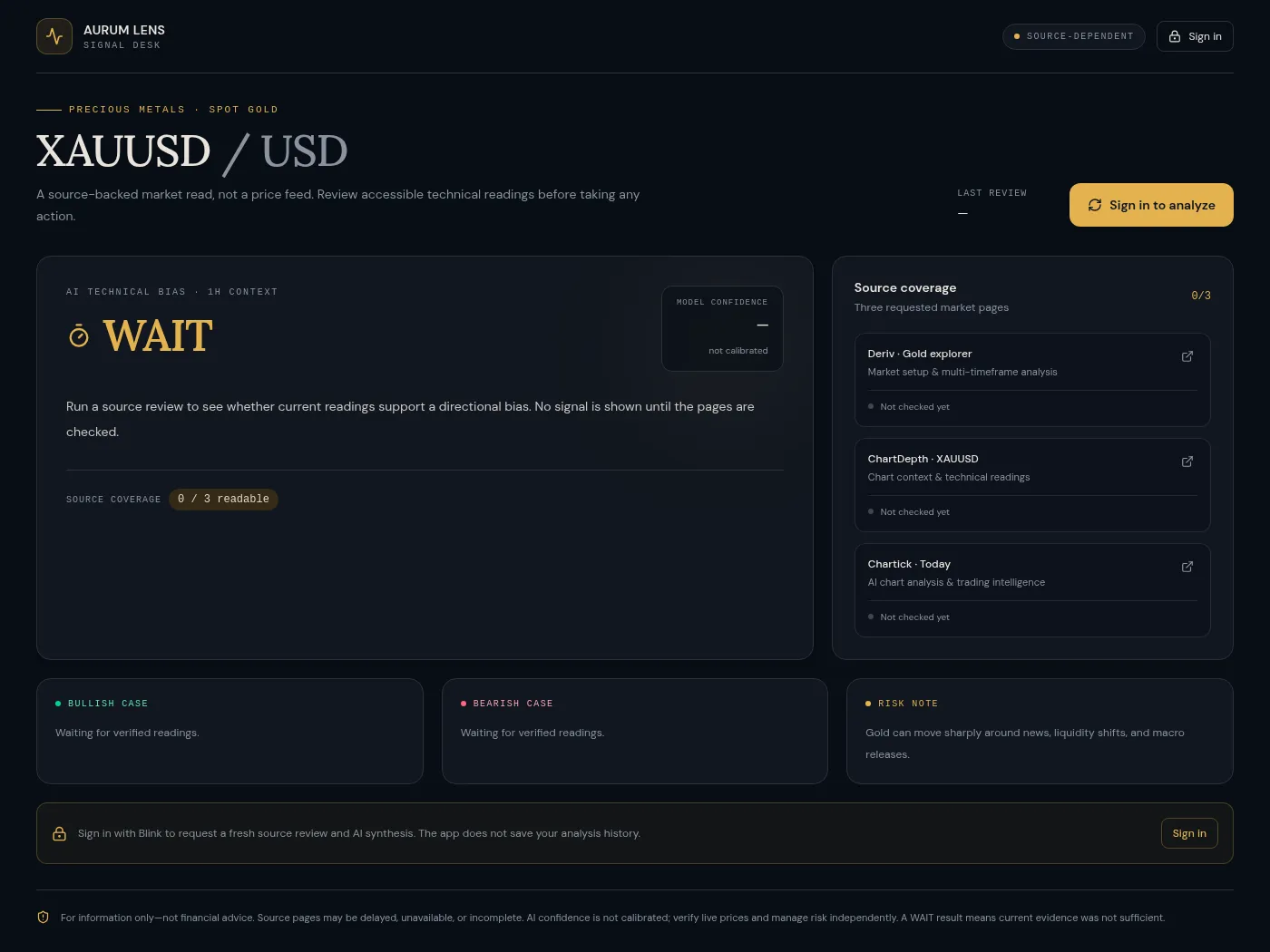 XAUUSD AI Trade Signal