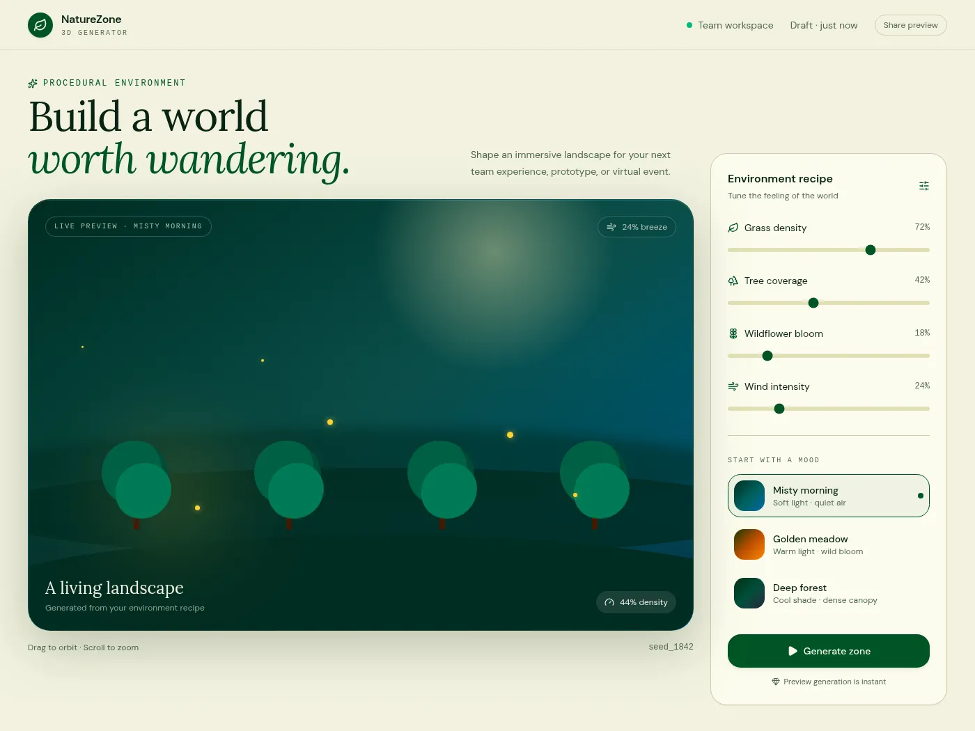 NatureZone 3D Generator