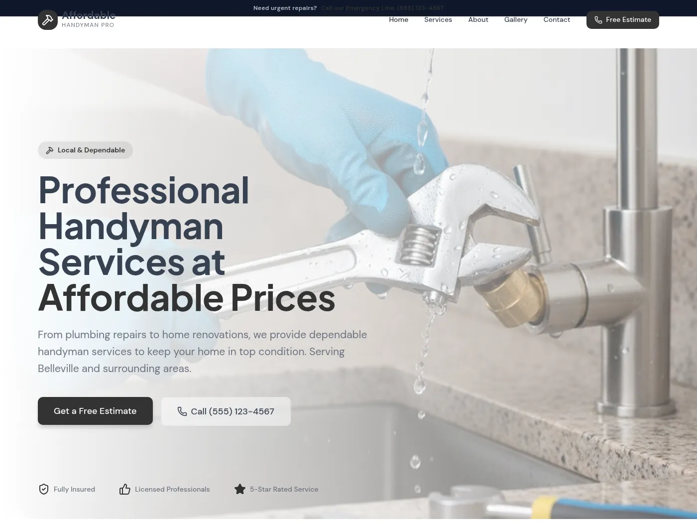 Affordable Handyman Pro Site