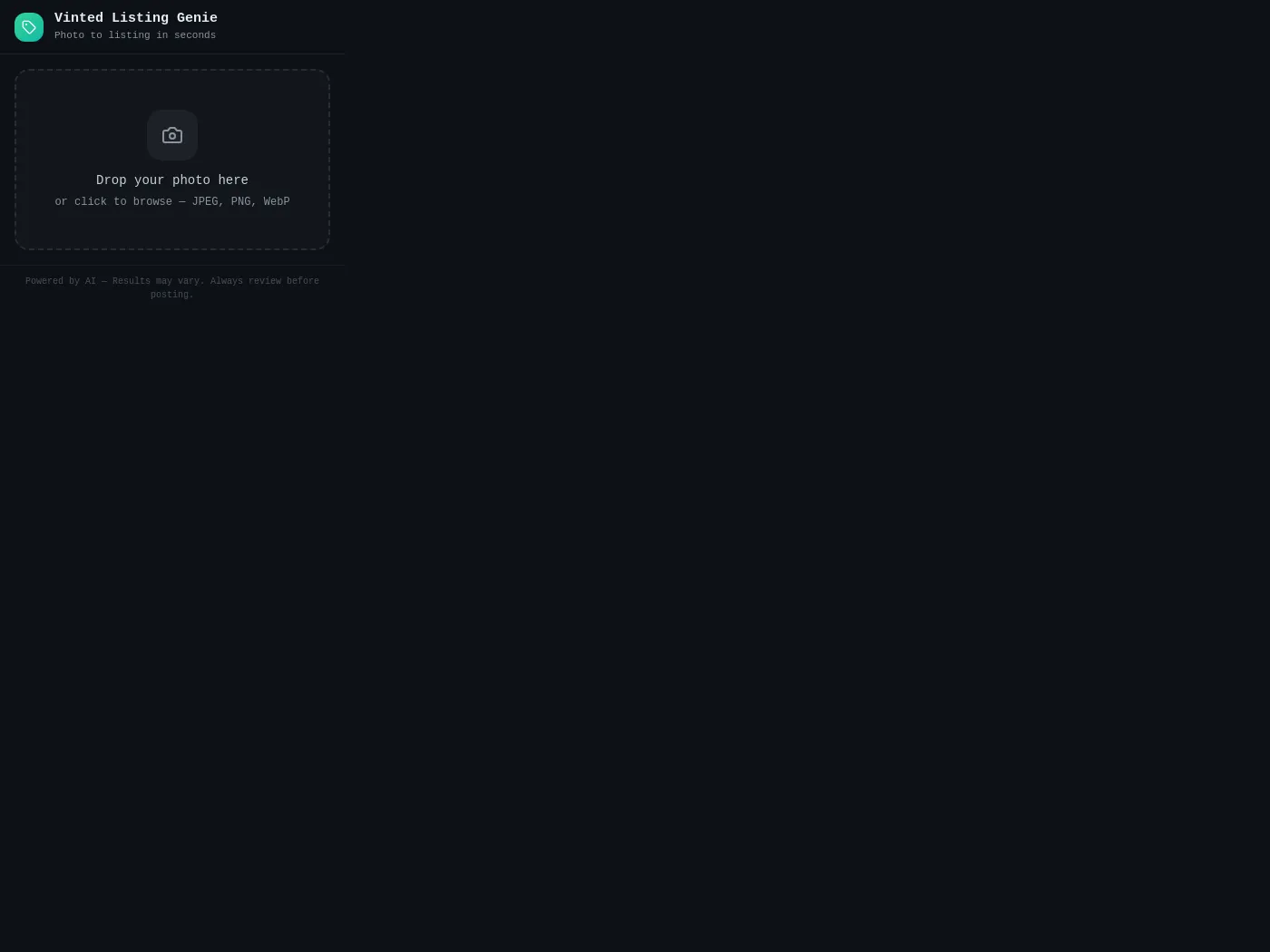 Vinted Listing Genie