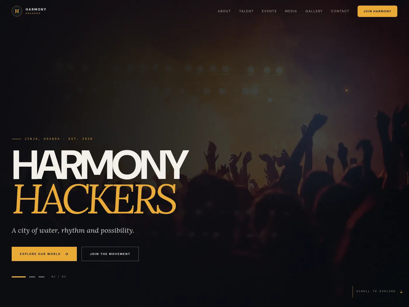Harmony Hackers Cinematic Site
