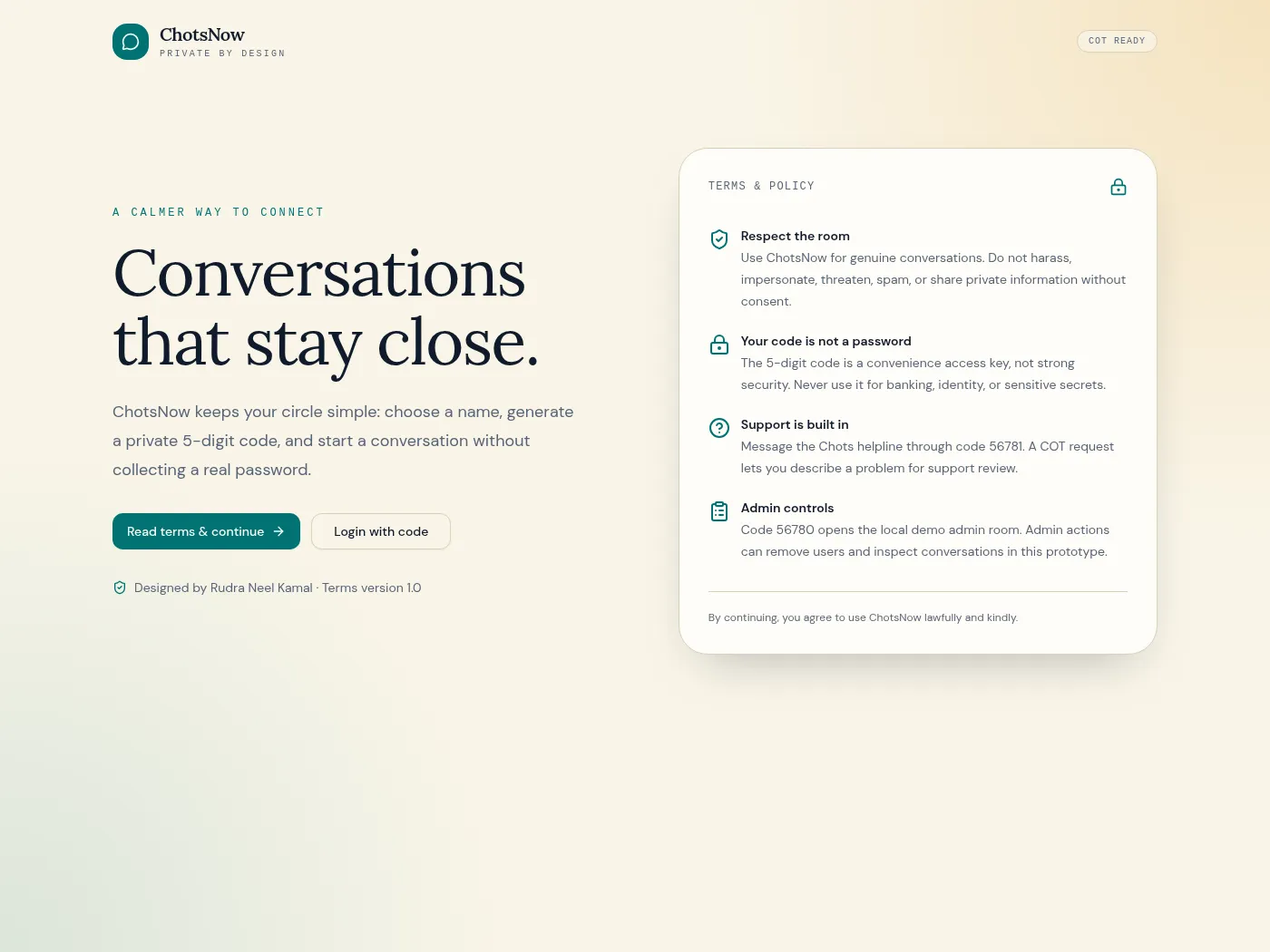 ChotsNow Secure Chat