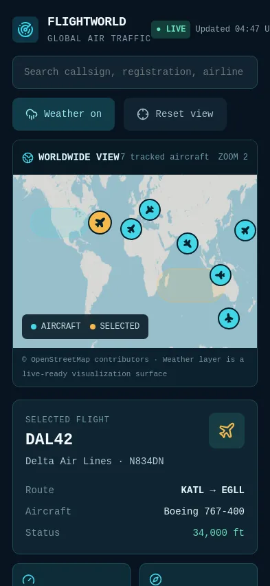 FlightWorld Tracker