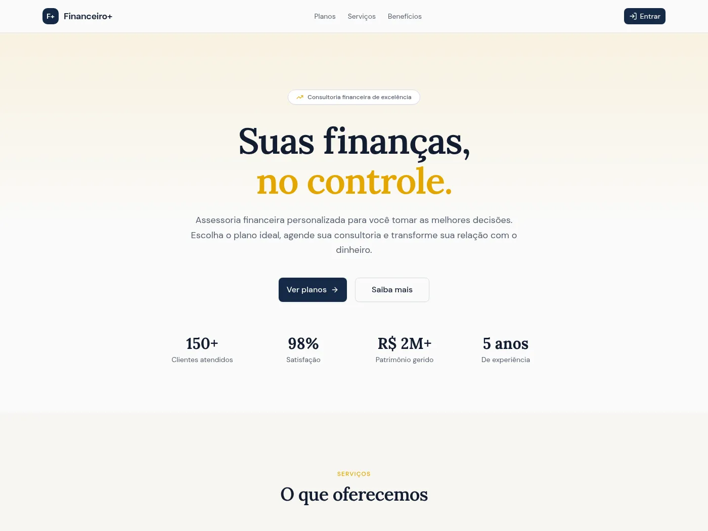 Financeiro+ Consultoria