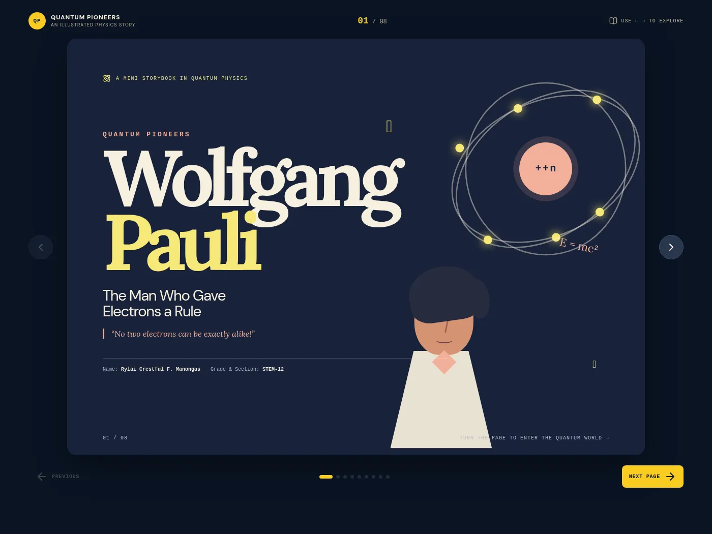 Quantum Pioneers Storybook