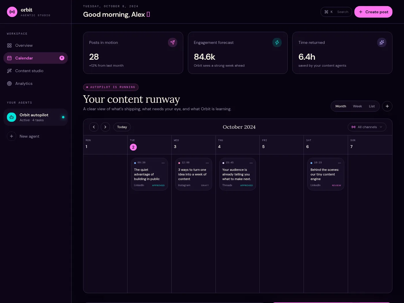 Agentic Social Scheduler