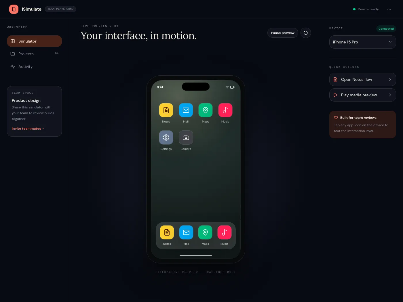 iSimulate Web Playground