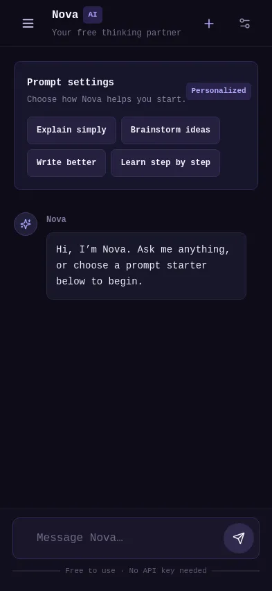 Gemini AI Chat Mobile