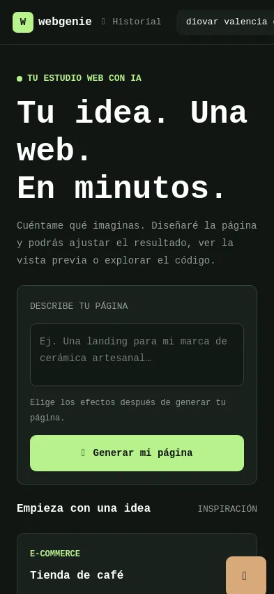 WebGenie Mobile Studio