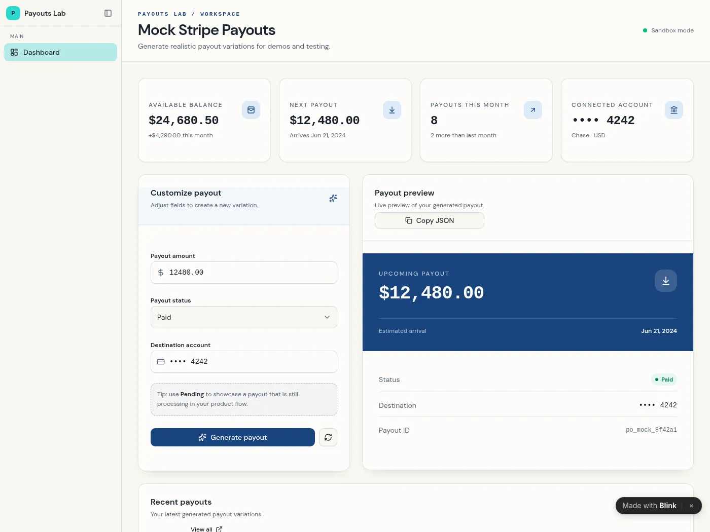 Stripe Payouts Remixer