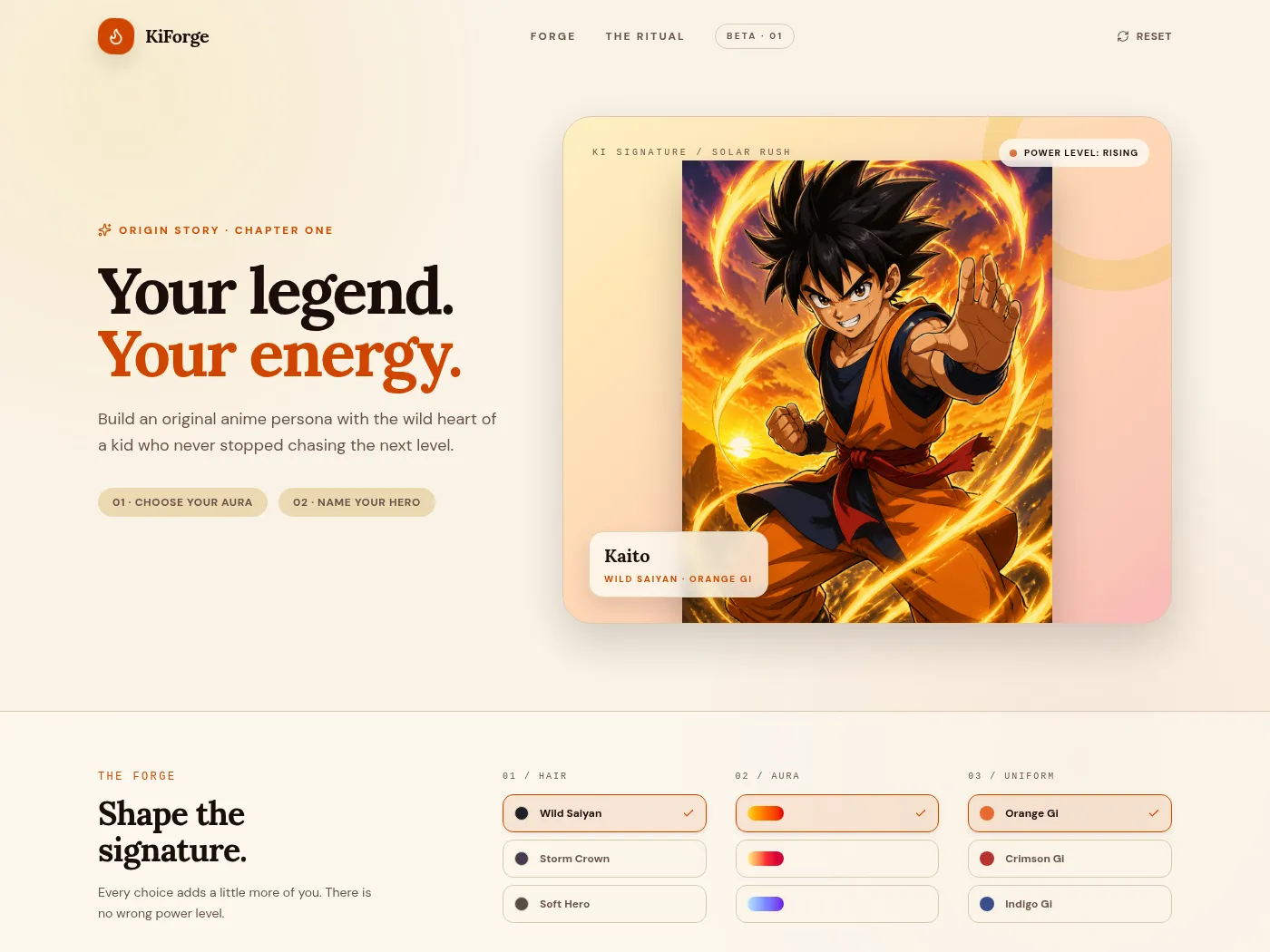 Goku Persona Creator
