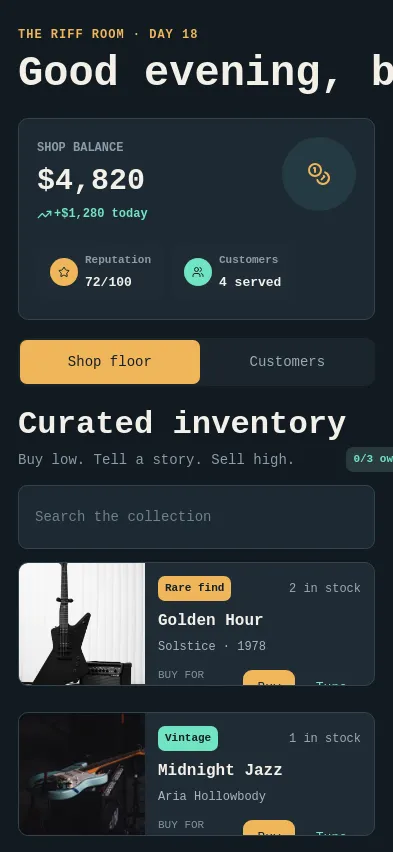 Guitar Shop Tycoon