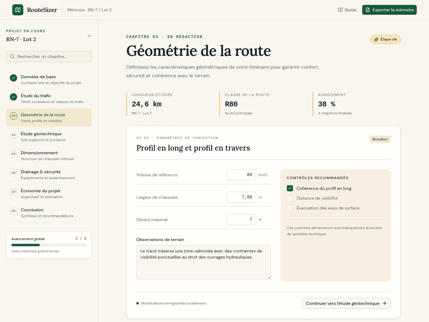 RouteSizer